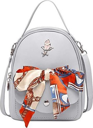 Generic Sac &agrave; dos &agrave; bandouli&egrave;re pour t&eacute;l&eacute;phone, lettre, petit sac &agrave; dos tendance pour femme, petit sac &agrave; dos pour enfants, gris, taille unique