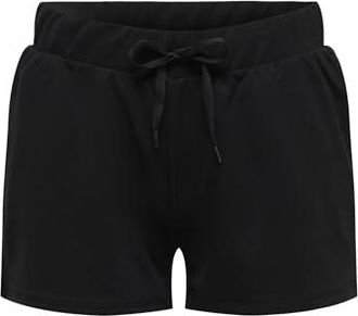 Only Only Play Onpperformance ATHL Ayn Shorts, Noir/imprimé : Noir et Rouge, M Femme