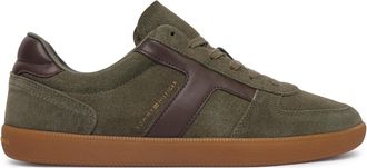 Tommy Hilfiger Sneakers Tommy Hilfiger Th Tribeca Sneaker Suede FM0FM06069 Dunkelgr&uuml;n