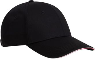 Tommy Hilfiger Herren Th Corporate Cotton 6 Panel Cap AM0AM13337BDS001, Schwarz, OS