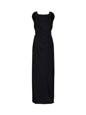 Vivienne Westwood Womens Dress Ginnie Amber Black Viscose-Silk
