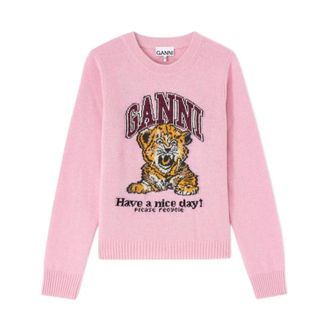 Ganni Damen, Strickwaren, Rosa, XSGr&ouml;&szlig;e