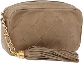 Chanel Sac bandouli&egrave;re vintage Pre-owned - Femme - Pre-owned - Beige - Taille: ONE Size