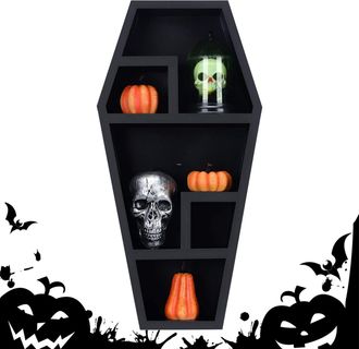 Generic Halloween- f&uuml;r S&auml;rge, Wandregal f&uuml;r S&auml;rge, einzigartige Dekoration, Form f&uuml;r Wanddekoration, Gothic-Dekoration