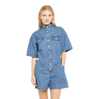Levi's Damen Ss Surplus Romper Blue Joke XS