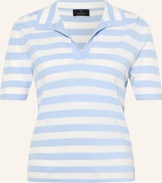Monari Monari Strick-Poloshirt grau
