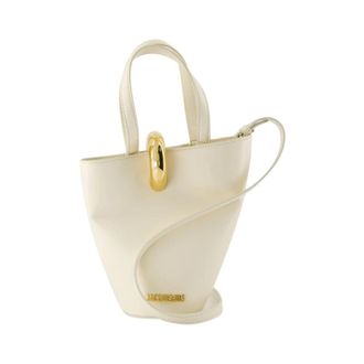Jacquemus Wei&szlig;e Leder Shopper Tasche - Bambola - - Bags - Damen - Wei&szlig; - ONE SIZE