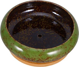 Yardwe 1satz Keramischer Blumenkübel Mit Abflusslöchern Großer Pflanzbehälter Für Sukkulenten Und Zimmerpflanzen Dekorativer Blumentopf Für Innen Und Außenbe