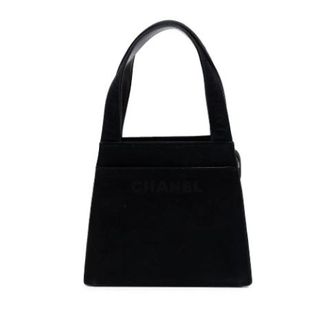Chanel Pre-owned Wildleder Handtasche - - Pre-owned - Damen - Schwarzk - ONE SIZE