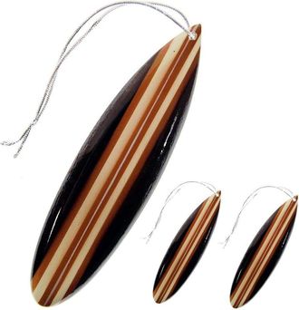 Seestern Sportswear Surfboard Weihnachtsbaum Christbaum Schmuck Weihnachtsdeko Surfing Xmas /1853 3 er Pack