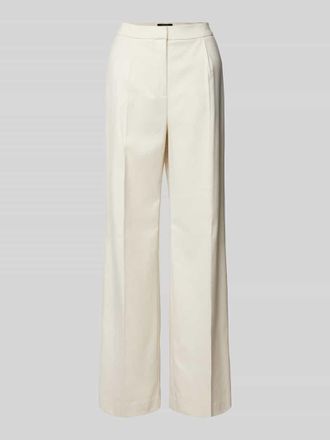 Comma Hose mit weitem Bein und Bügelfalten