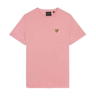 Lyle & Scott Klassisches T-Shirt mit Print und kurzen &Auml;rmeln - - Tops - Herren - Rosa - 2XL