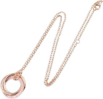 Cartier collier Trinity en or rose 18ct serti de saphir (années 2010)