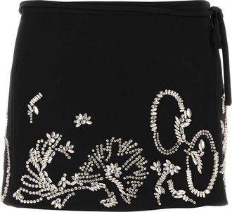 Dries Van Noten Femme, Jupes, Noir, Taille: 42 FR Gabrina Mini Skirt