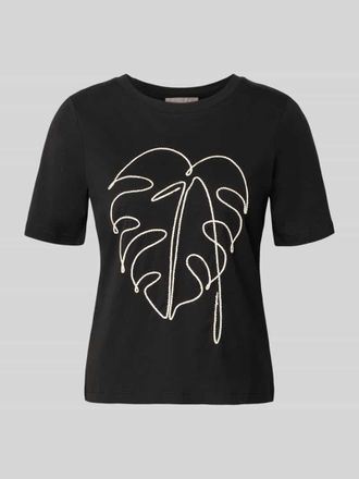 Christian Berg T-Shirt mit Motiv-Stitching