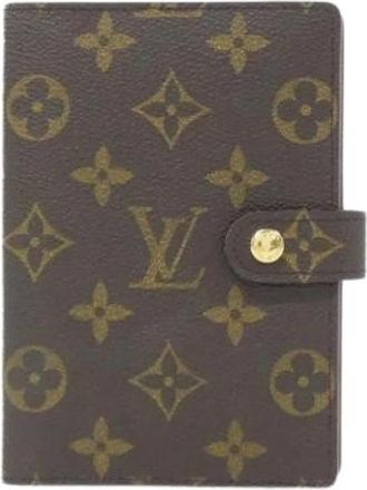 Louis Vuitton Portefeuille en toile Pre-owned - Femme - Pre-owned - Brun - Taille: ONE Size