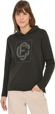 Cecil Hoodie mit Schmucksteinen raw Khaki XXL