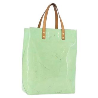 Louis Vuitton Sac cabas vintage en cuir verni Pre-owned - Femme - Pre-owned - Vert - Taille: ONE Size