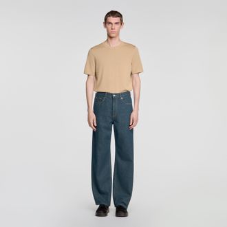 Sandro Jean baggy effet d&eacute;lav&eacute;