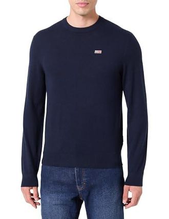 Napapijri Donori Crew Neck Sweater Homme, Bleu Marine, Large