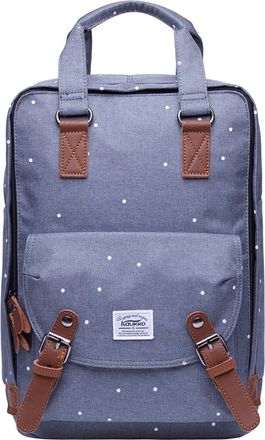 KAUKKO Stylisch Laptop Handtasche Schulrucksack Daypacks (Grau JNL-06-09-FBA)
