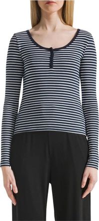 Americandreams Americandreams, Femme, Tops, Multicolore, Taille: 44 FR Caroline Striped LS Blouse