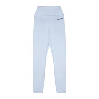 Sporty & Rich Signature Logo Legging - - Trousers - Damen - Blau - L
