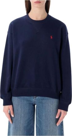 Polo Ralph Lauren Femme, Sweatshirts et sweats &agrave; capuche, Bleu, Taille: 40 FR SweaT-shirt Ras du Cou