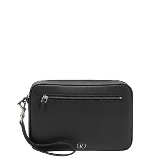 Valentino Garavani VLogo Pouch - - Bags - Herren - Schwarzk - ONE SIZE