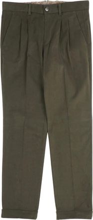 Herno Homme, Pantalons, Vert, Taille: S Pantalon en Velours de Coton Stretch