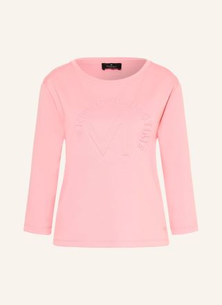 Monari Monari Longsleeve Mit 3/4-Arm Und Schmucksteinen pink
