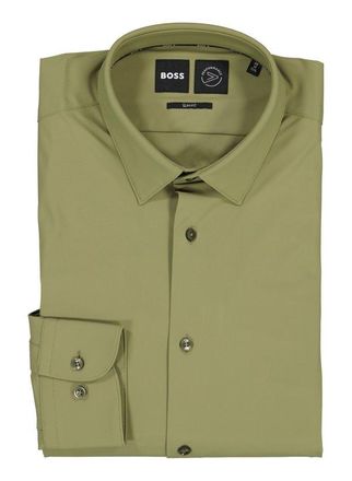 HUGO BOSS Herren Hemd grün Slim Fit