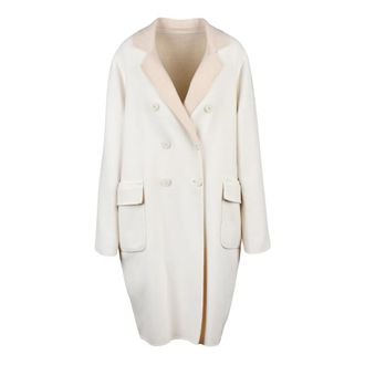 Eleventy Cappotto Doppio Petto - Femme - Manteaux - Blanc - Taille: 44 FR