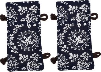 PartyKindom 2 St&uuml;ck Teiliges Hitzebest&auml;ndiges Teekannen griffschutz mit Bindeb&auml;ndern Isolierende Kannen griffh&uuml;llen aus Strapazierf&auml;higem W&auml;rmeisolierend und ruts