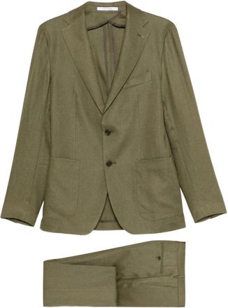 Tagliatore Homme, Costumes, Vert, Taille: M Linen Suit