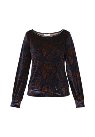 Usha Bluse Frauen blau mehrfarbig
