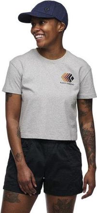 Black Diamond Faded Crop SS - T-Shirt - Damen