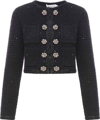 Self Portrait Casualjacke - Schwarz