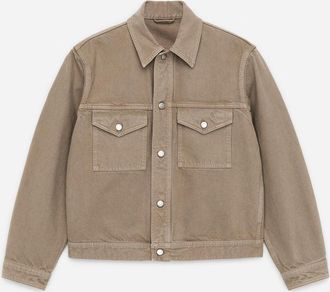 Arket St&uuml;ckgef&auml;rbte Denimjacke -Beige