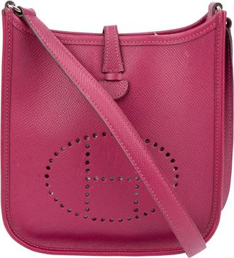 Herm&egrave;s Crossbody Bags - Hermes Pink Epsom Leather Evelyne 16 Crossbody Bag - Gr. unisize - in Gold - f&uuml;r Damen
