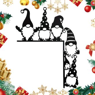 Generico Eckdekoration - High-Performance T&uuml;r Weihnachten, kompakt, Rahmen, Kunstschild, Weihnachten, Eisen, Wand f&uuml;r | Mehrzweck-Outdoor Indoor Utility