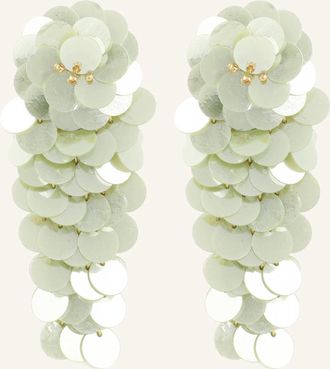 Lott. Gioielli Lott.Gioielli Ohrh&auml;nger Linde Ce Sq Sequin Waterfall L Pistache Mint By Glambou gold