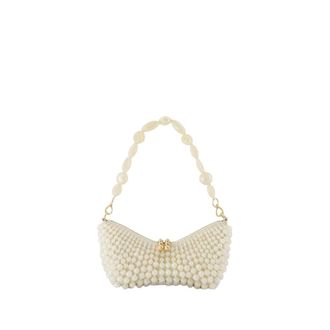 Cult Gaia Wei&szlig;e Acryl-Clutch mit Magnetverschluss - - Bags - Damen - Wei&szlig; - ONE SIZE