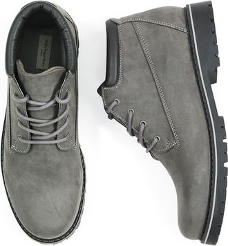 Will&rsquo;s Vegan Store Herren vegan Low Dock Boots Grau