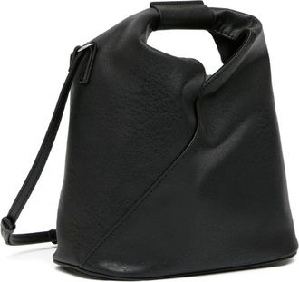 Maison Margiela Origami-Inspired Leather Shoulder Bag - Black