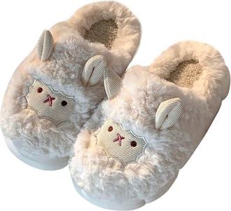 Generic Femme Chausson Hiver Chausson Fourré Femme Ladies Casual And Fashionable Bag And Autumn Winter Indoor Home Anti Warm Slippers Antidérapant Pour Chauss