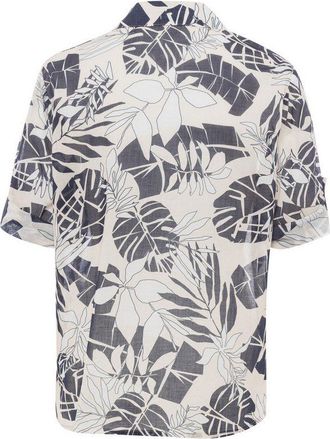 Frank Walder Klassische Bluse mit Schmuck an der Tasche