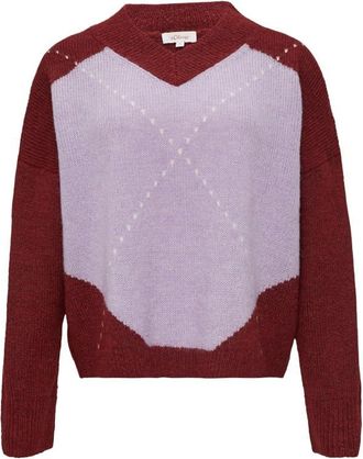s.Oliver Pullover mit Argyle-Muster