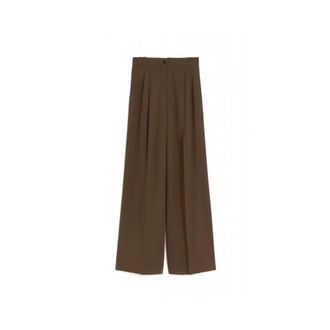 Max Mara Wide Hosen - - Trousers - Damen - Braun - S