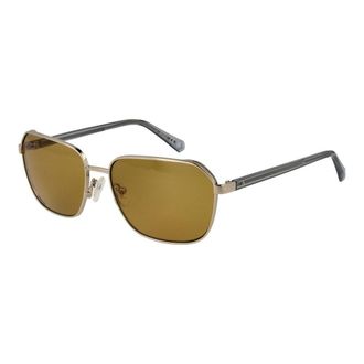 Guess Sonnenbrille mit goldenem Rahmen und braunen Gl&auml;sern